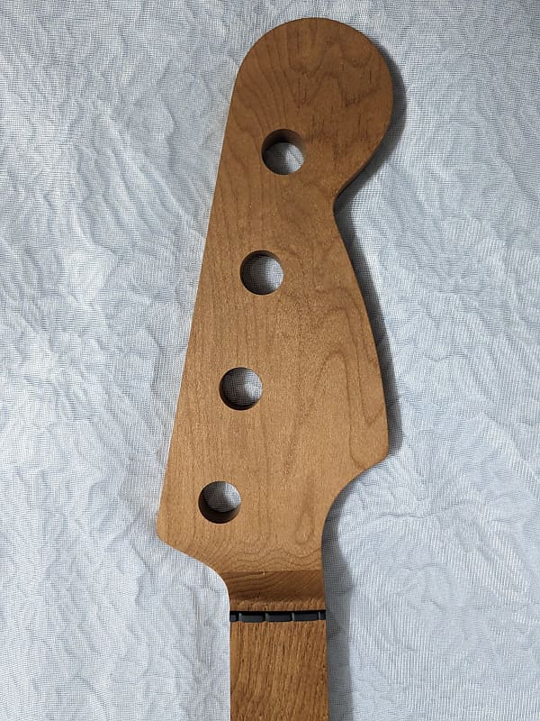 Warmoth Roasted Maple Jazz Bass Neck | Reverb