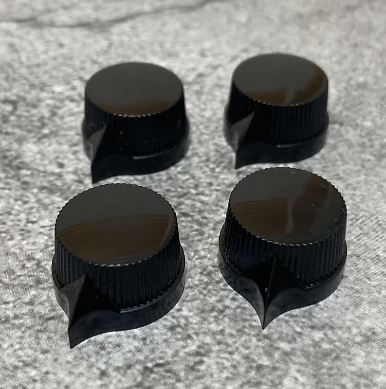 4x Black Davies Klon 1400 Chicken Pointer Knob Amp Guitar | Reverb