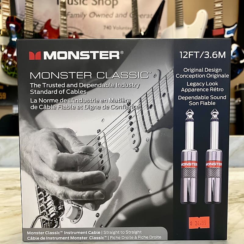 Monster Cable Prolink Classic Instrument Cable 12 ft. 2024 - | Reverb