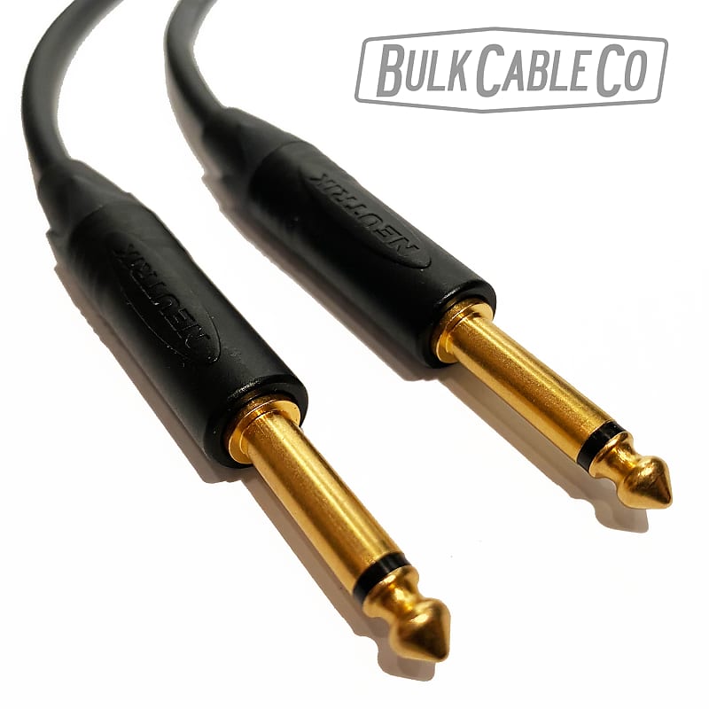 Mogami 2524 Guitar Cable - 2.5 FT - Neutrik Straight Gold | Reverb