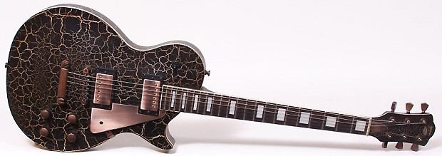 AXL AL-820-CKBL Badwater 1216 LP Style Electric Guitar | Reverb