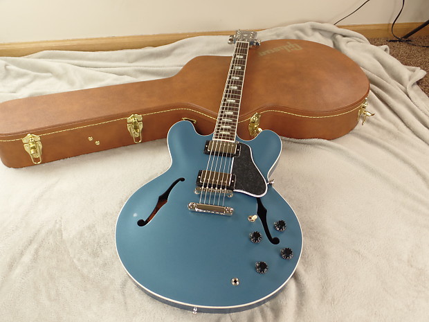 2017 Gibson ES-335 Block Limited Edition Pelham Blue ~ | Reverb
