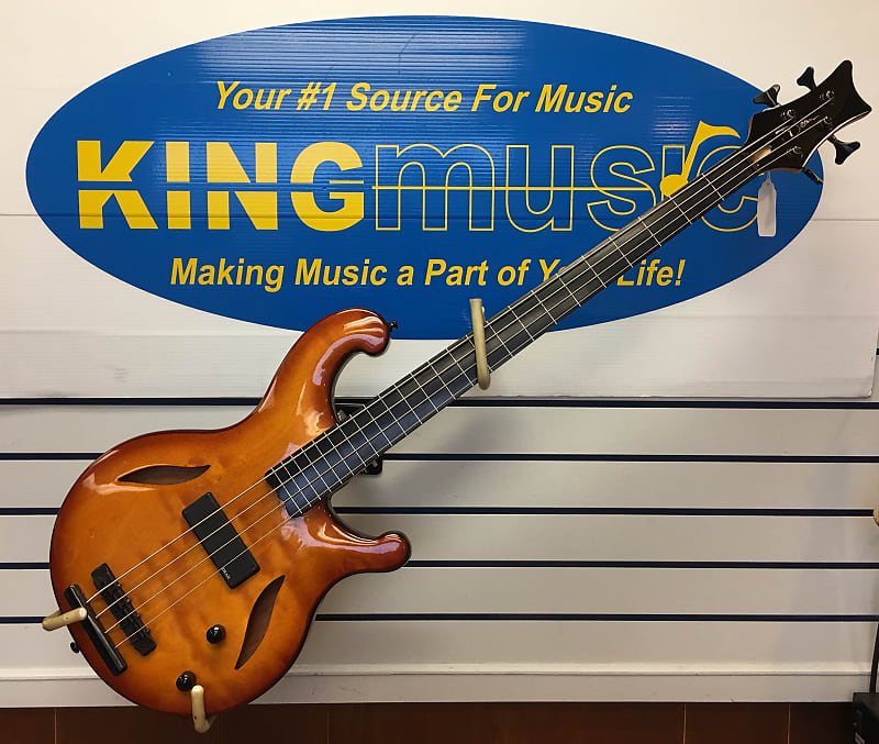 Dean Rhapsody HBF Fretless Bass Burst | Reverb