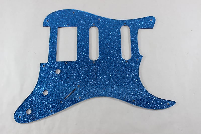 Blue Glitter HSS pickguard Fits Fender Strat Stratocaster | Reverb UK