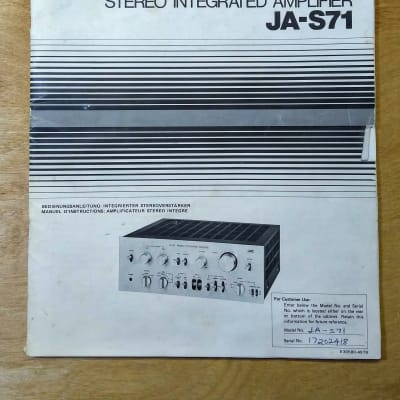 JVC JA-S71 Vintage Integrated Amp | Reverb