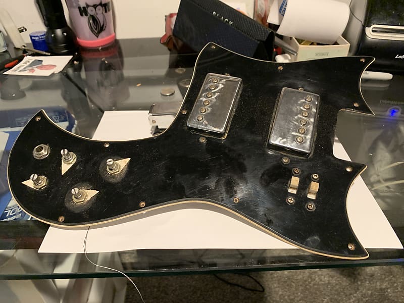 Teisco SG Style Loaded Prewired Humbucker Pickguard 60s/70s - | Reverb