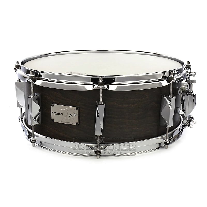 Canopus Yaiba Maple Snare Drum 14x5.5 Matte Ebony | Reverb
