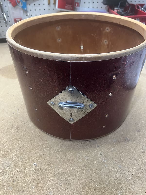 MIJ Tom Shell 60s? - Red Sparkle 12 x 9 | Reverb