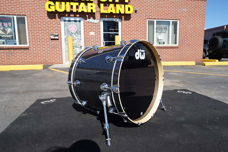 DW USA Collectors Series Black Ice Glass Sparkle -''FP" 18 x | Reverb