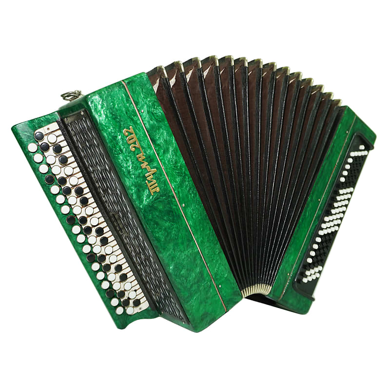 Russian Bayan Chromatic Button Accordion Tula 202, Tulskiy | Reverb