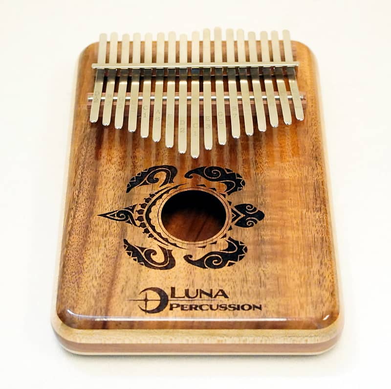 Luna Kalimba 17 Keys, Key of C, Koa/Flame Maple | Reverb