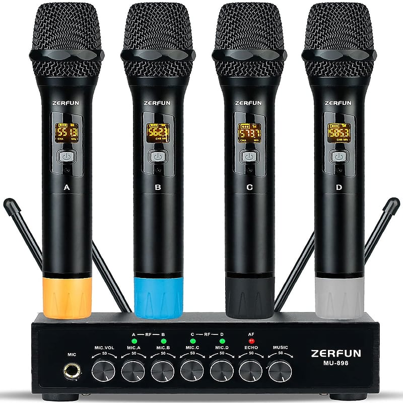 Uhf Wireless Microphone System, 4-Channel Metal Handheld | Reverb