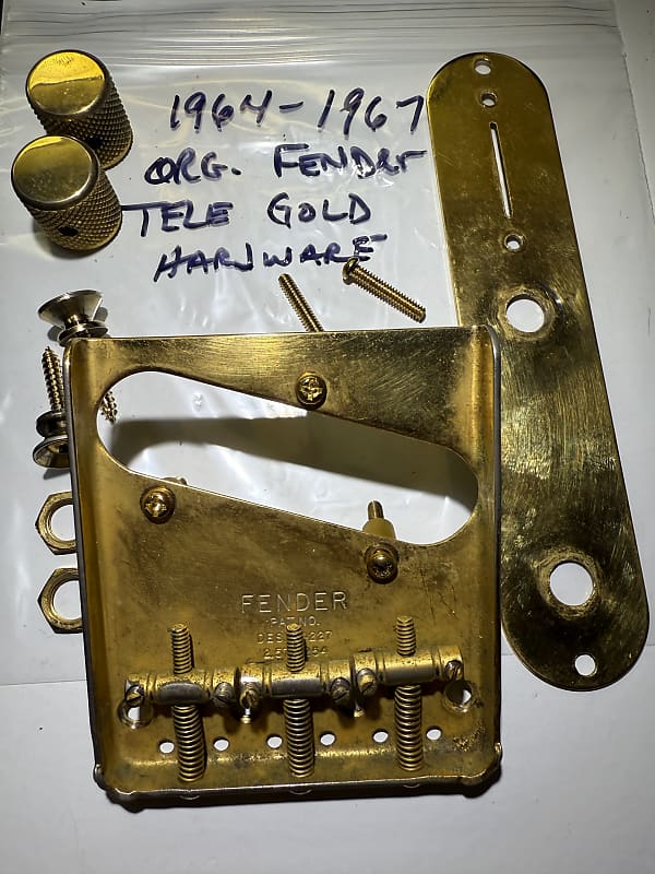 Fender Telecaster gold hardware 1964 1965 1966 1967 - Gold | Reverb