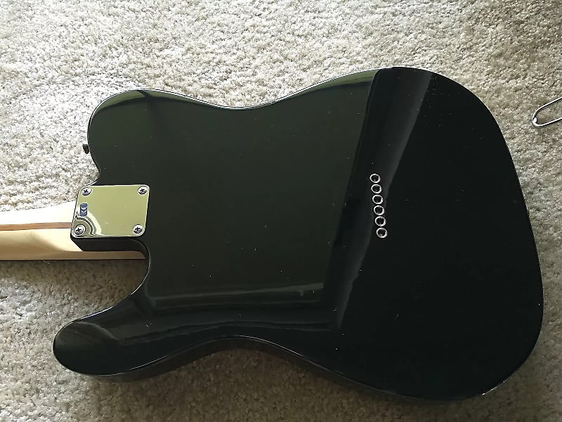 Fender Deluxe Series Big Block Telecaster Black | Reverb Slovenia