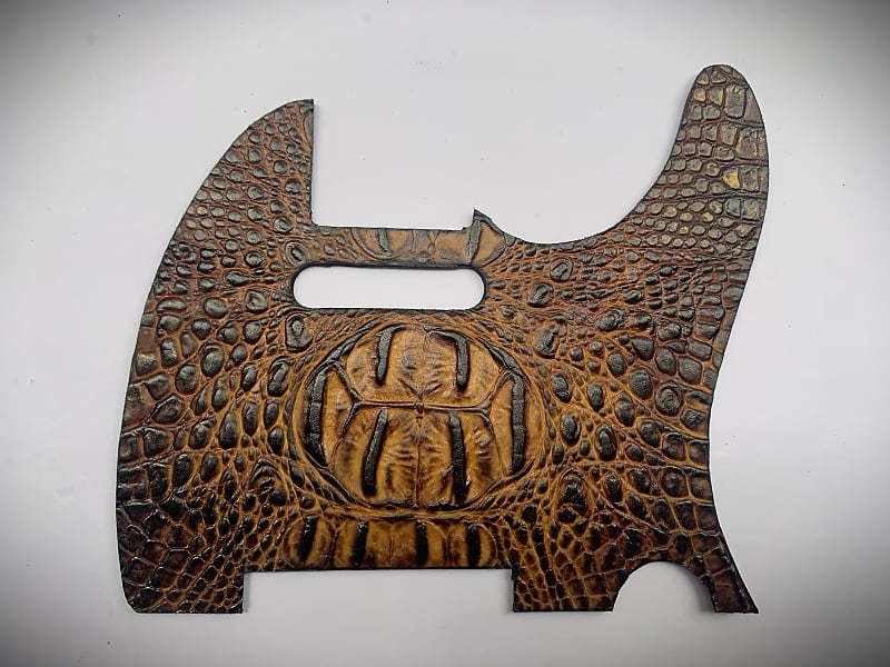 Genuine Leather Pickguard - Standard Telecaster - Made by | Reverb