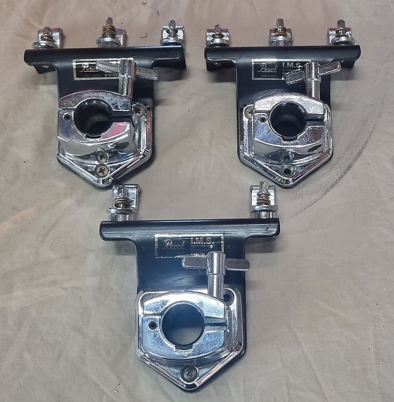 Pearl Pearl IMS Tom Mounts w/Bracket x 3 (1989-1991) | Reverb