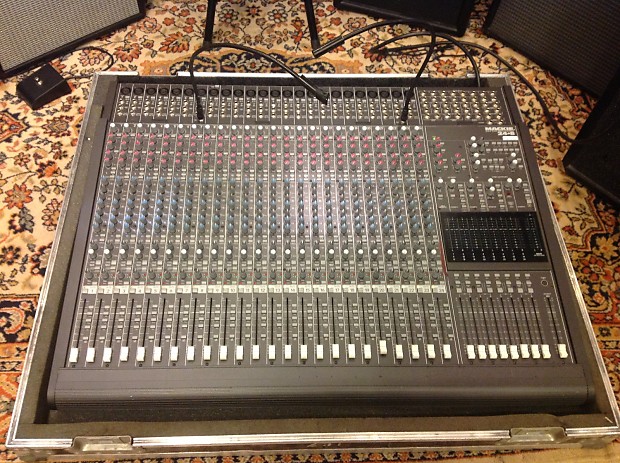 Mackie 24 8 24 Channel Mixer w/Road Case | Reverb