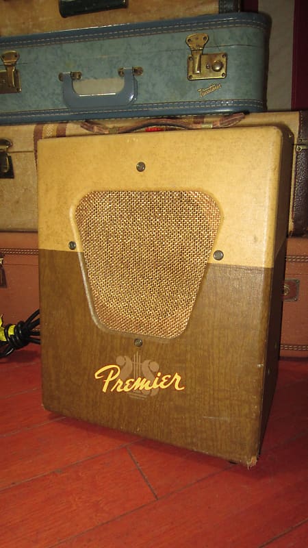 ~1954 Premier Model 50 Small Combo Tube Amp Two Tone Brown | Reverb