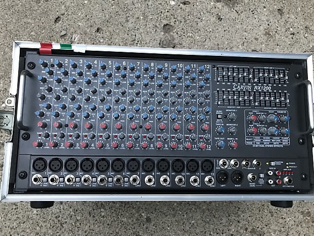 Carvin RX1200 powered mixer w/road case | Reverb