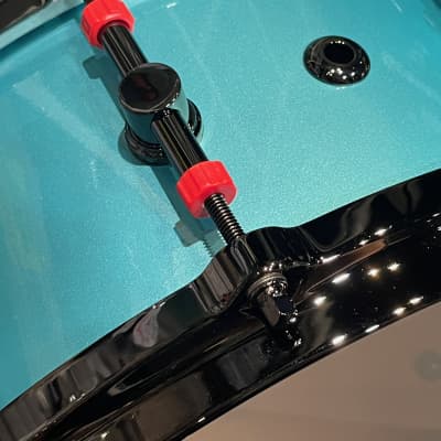 Canopus MTR-1455DH/BN Turquoise Metallic Type R Series Snare | Reverb