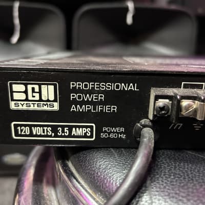 BGW Professional Power Amp Model 450 - Black | Reverb