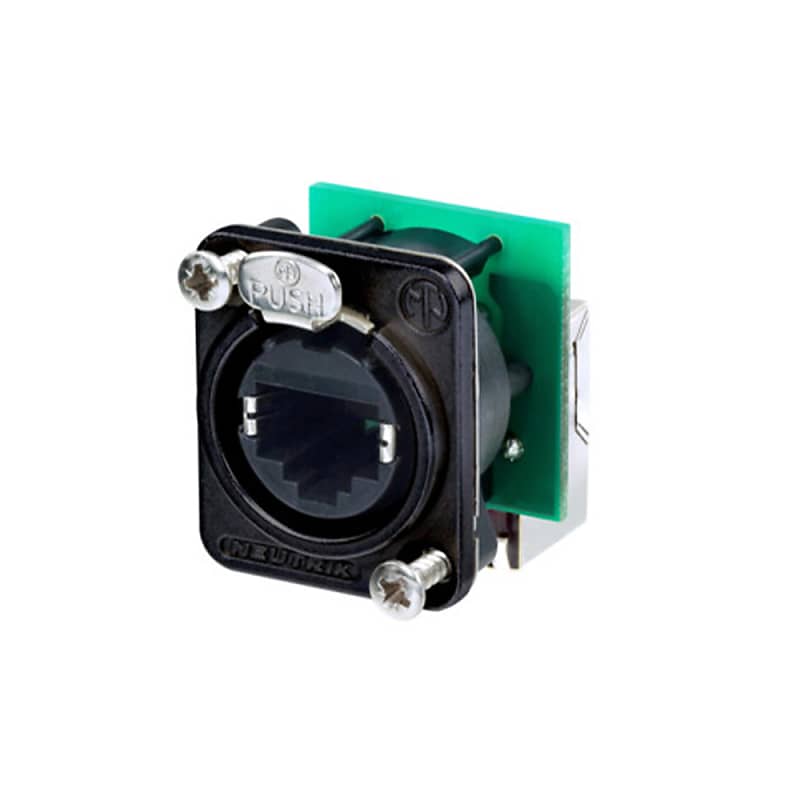 Neutrik NE8FDP-R-B - Right-Angle D-Series RJ45 Feed Thru | Reverb