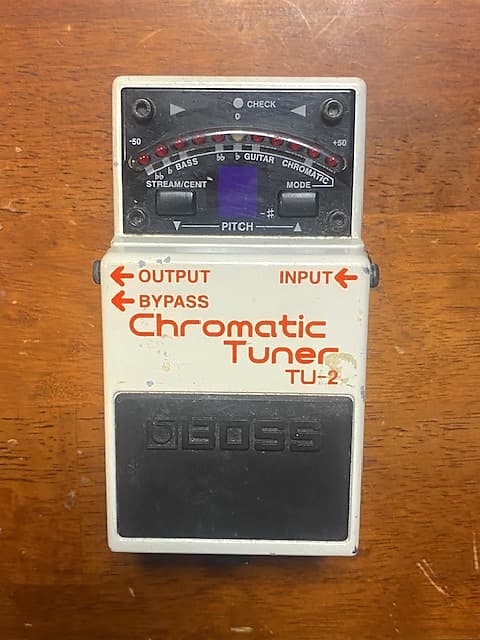 Boss TU-2 Chromatic Pedal Tuner, Works Great - White | Reverb