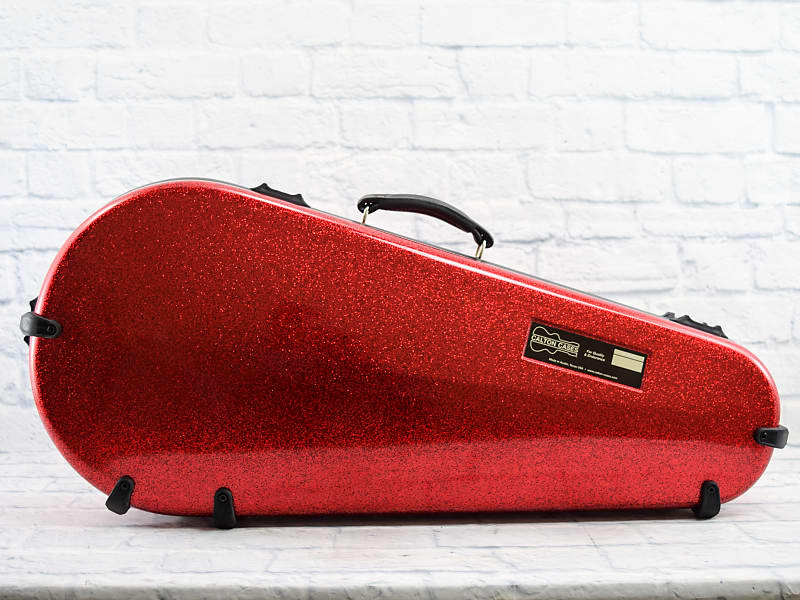 Calton F-Style Mandolin Case - Ruby Red Sparkle/Red Interior | Reverb