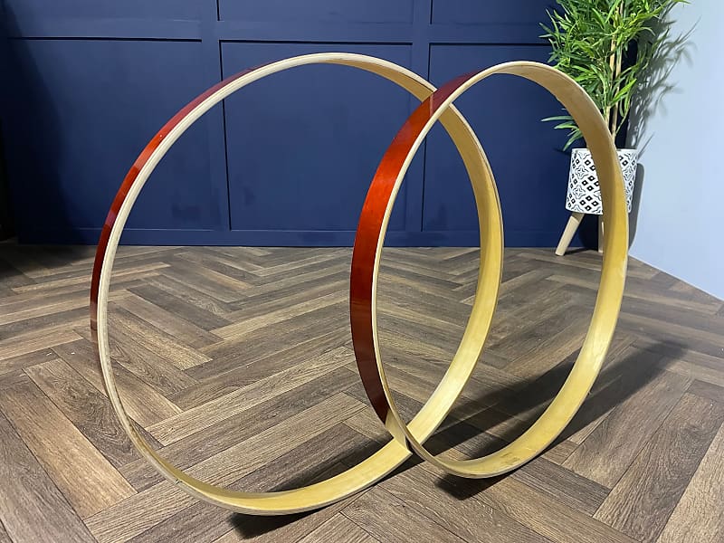 Natal Bass Drum 22” Wooden Hoops Rims Hardware / Birch | Reverb UK
