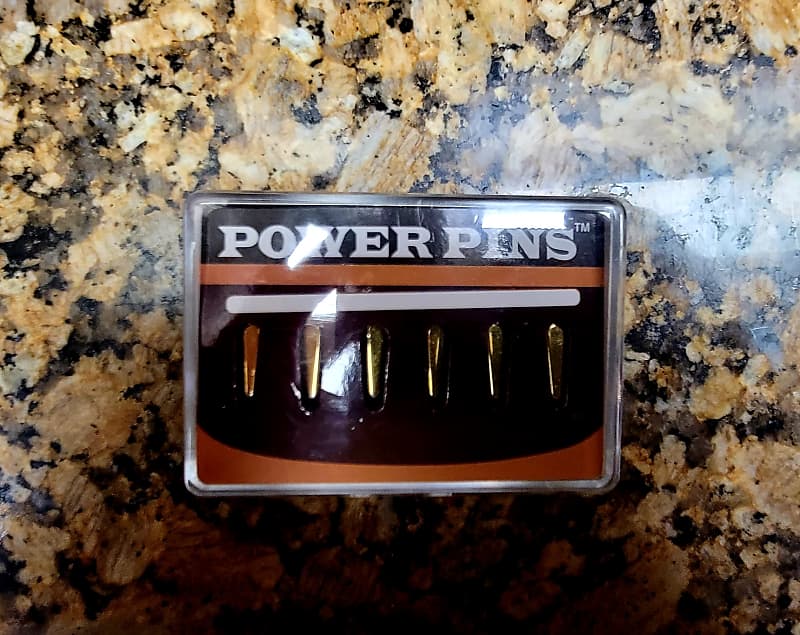 Powerpin Bridge Pins Gold | Reverb