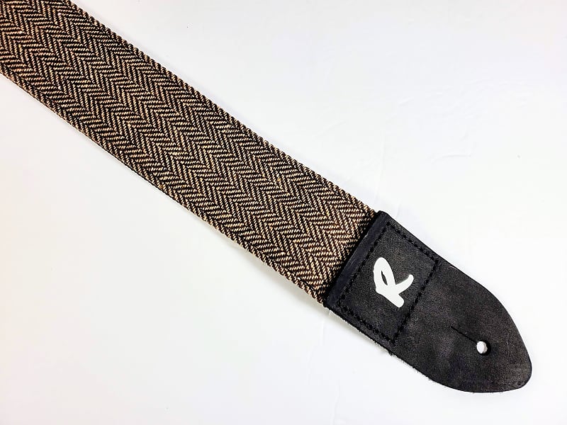 Brown and Black Tweed Guitar Strap -Tweed Guitar Strap- | Reverb