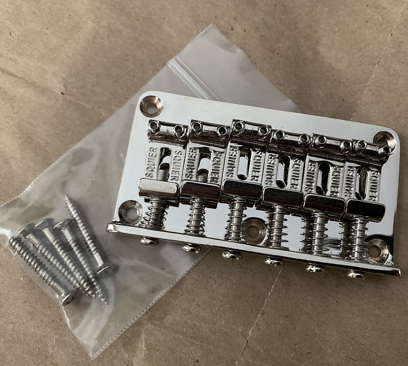 Squier by Fender String-Through Bridge, 6-Saddle - Free | Reverb