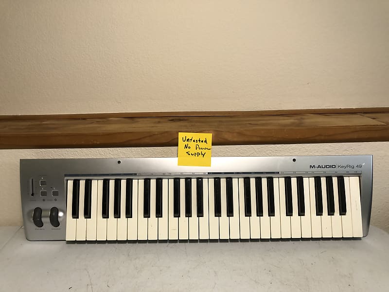 M-Audio KeyRig 49 Keyboard Digital USB Instrument Silver | Reverb