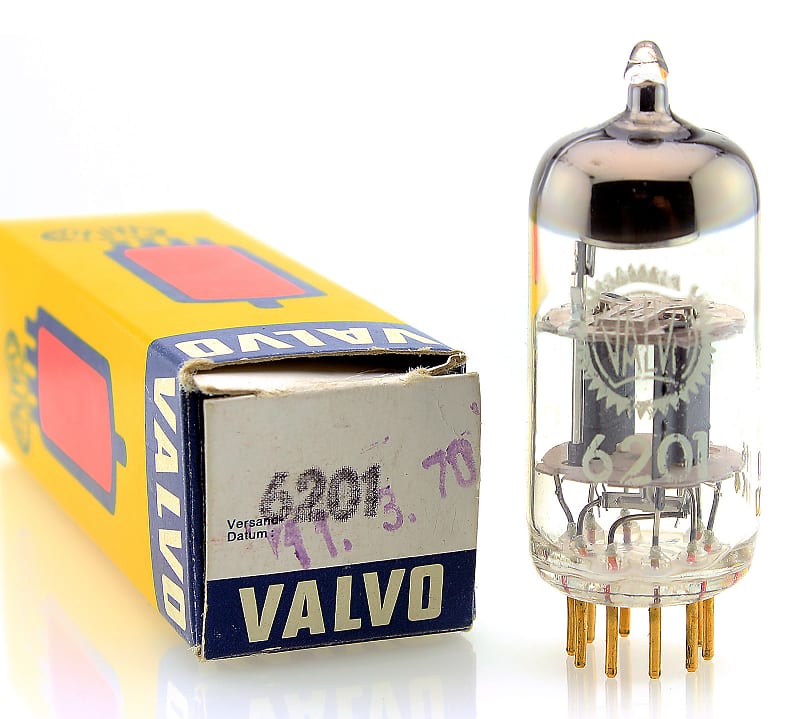 1969 VALVO 6201 ECC801S ECC81 E81CC NOS GOLD PIN VACUUM TUBE | Reverb