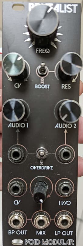 VOID modular Brutalist VCF Polivoks style filter with extras | Reverb