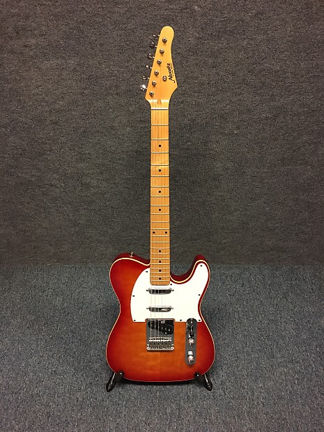 Suped up Demo Alvarez Korean Tele Deluxe 2006 Quilted Cherry | Reverb