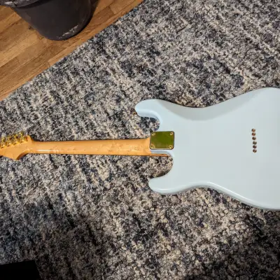 Warmoth Stratocaster 2015 Daphne Blue | Reverb