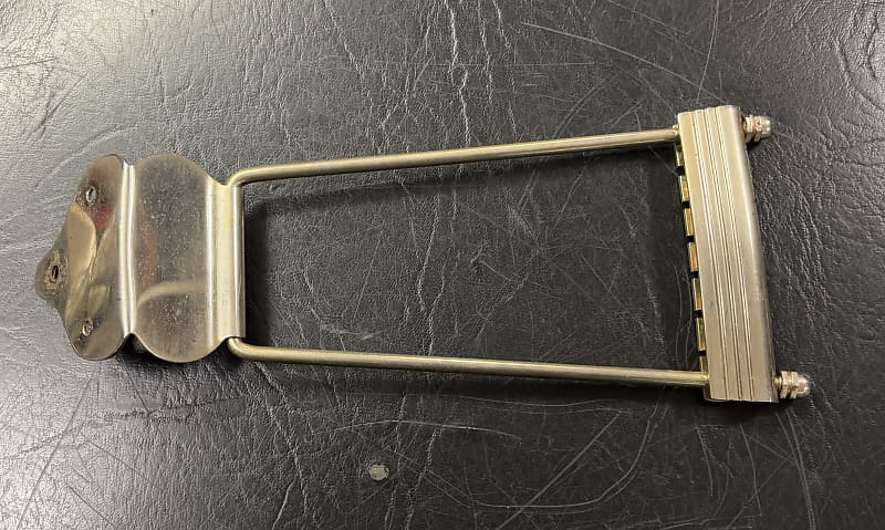 Vintage Harmony Silvertone Archtop Tailpiece 1950’s - Nickel | Reverb