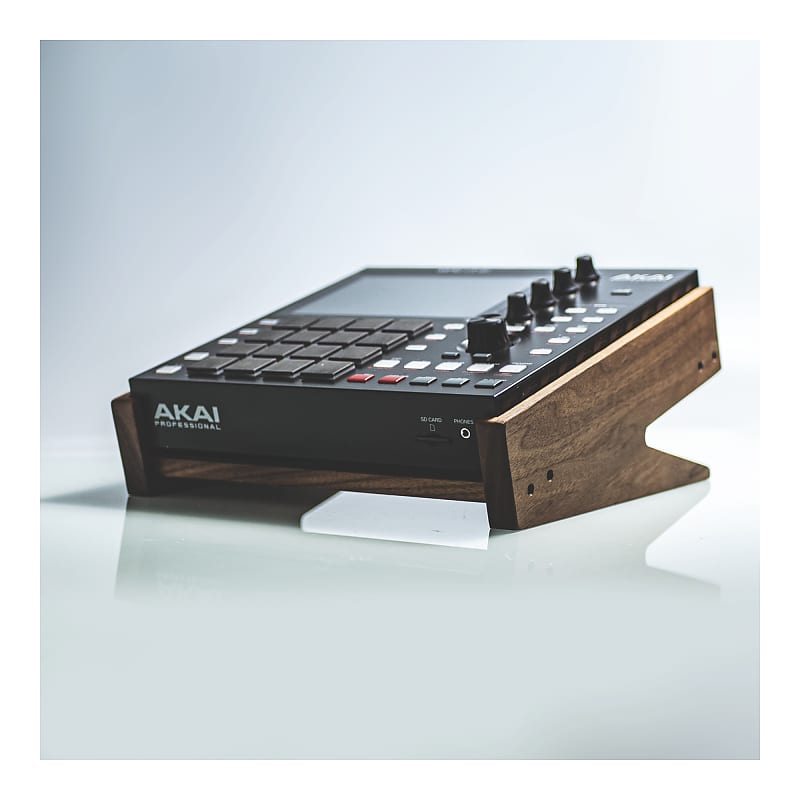 MPC One Cradle Stand in Solid Walnut (Decksaver Compatible) | Reverb