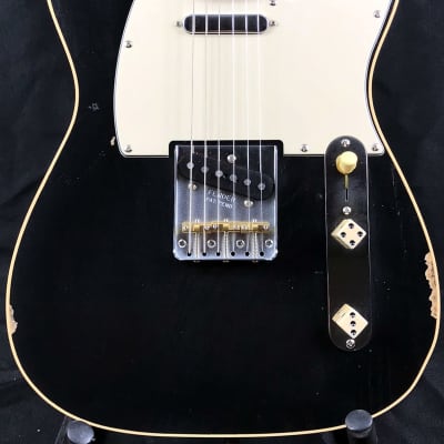 Custom/Hybrid Telecaster, Relic, Double Bound Black | Reverb
