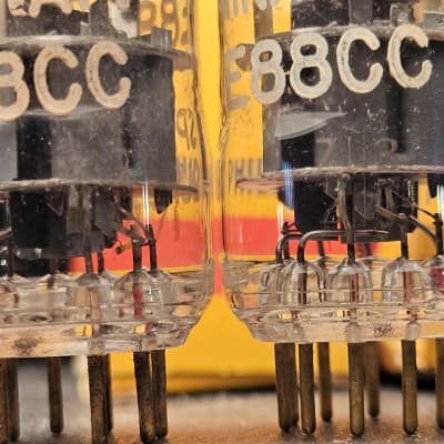 Matched pair Philips Amperex E88CC ECC88 Pinched Waist D | Reverb