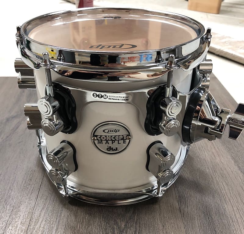 PDP Concept Maple Series 7x8" Rack Tom- Pearlescent White | Reverb