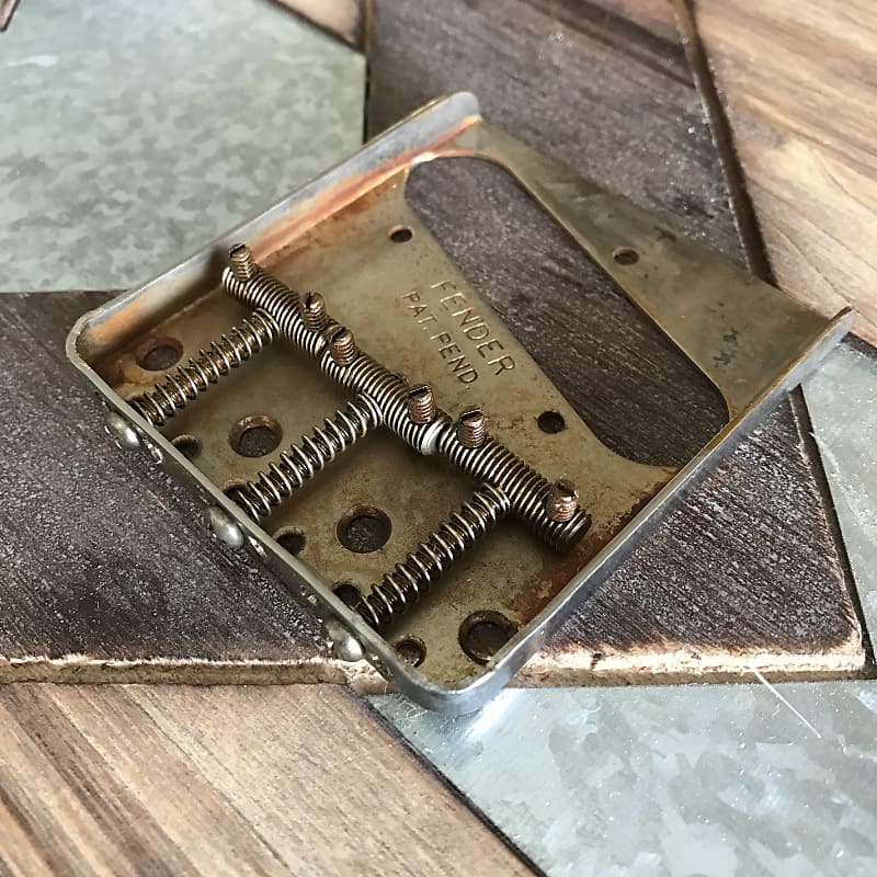 Real Life Relics Fender® Aged Pat Pend Telecaster® Bridge | Reverb