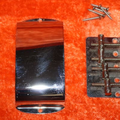 Vintage 1970s Fender Precision Bass Bridge & Covers | Reverb