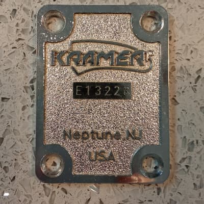Kramer American E serial neck plate | Reverb UK