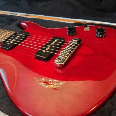Ibanez JS700 *RARE* Transparent Red Sky P90 Hardtail Joe | Reverb