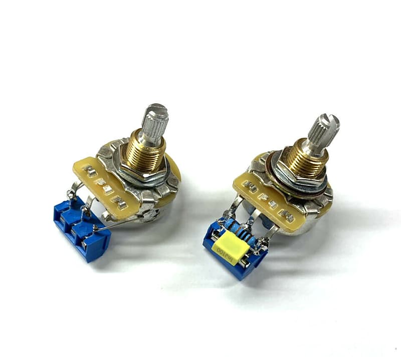 CTS 500K Potentiometer SET of 2 ( Volume+Tone) Solderless | Reverb