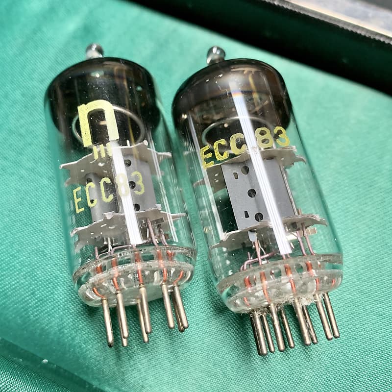 Pair! -RFT Ecc83 12ax7 preamp tubes c 1960’s Long plate | Reverb