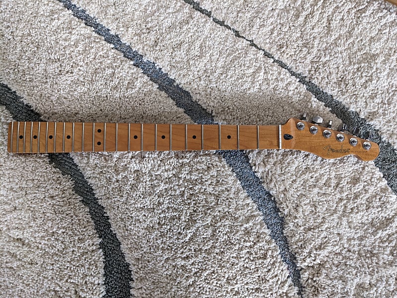 Fender Roasted Maple Telecaster Neck, 22-Frets Loaded With | Reverb