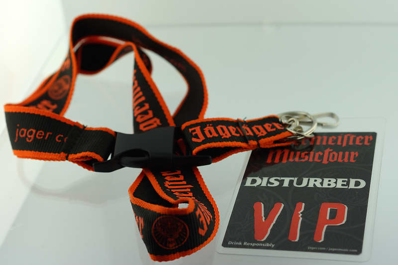Disturbed VIP Badge Holographic Neck Lanyard Jaegermeister | Reverb